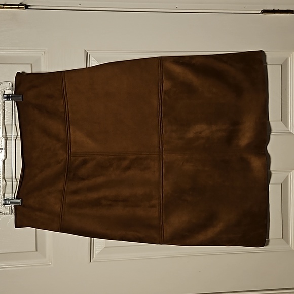 Chaps | Skirts | Chaps Faux Suede Skirt | Poshmark